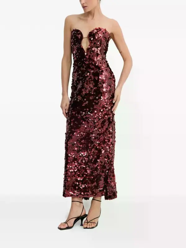 Bardot Braya Sequin-embellished Midi Dress