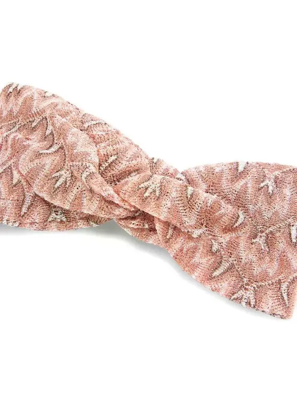Missoni Foliage-pattern Twisted Headband
