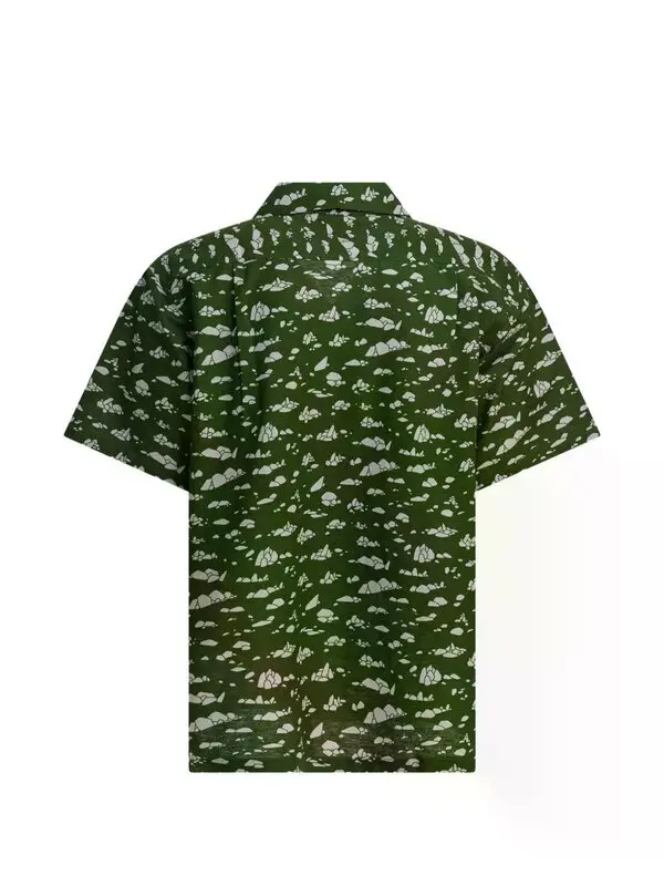 MONTBELL Buttoned Patterned Shirt - Green