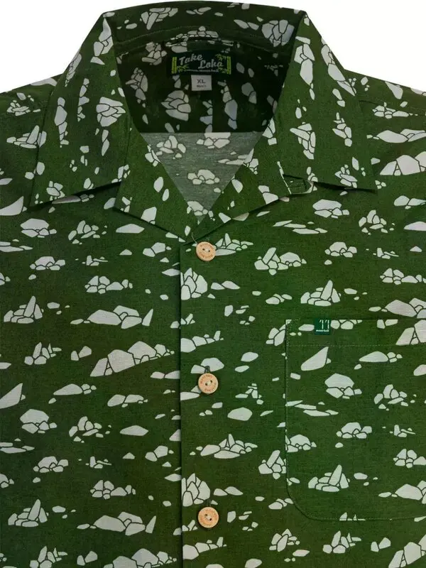 MONTBELL Buttoned Patterned Shirt - Green