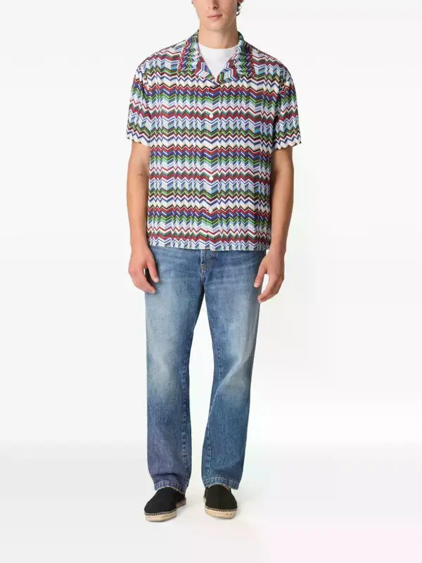 Missoni Zig-zag Button-down Shirt - White