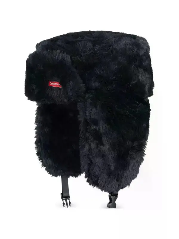 Supreme Faux-fur Ushanka Hat - Black