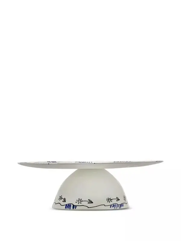 SERAX X Marni Floral-print Cake Stand - White