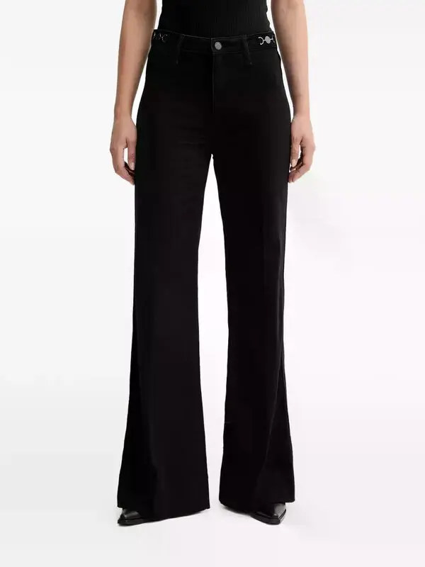 Rag & Bone Chain-embellished Flared Jeans