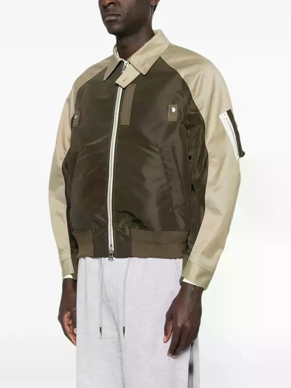 Sacai Colourblock Zip-up Jacket