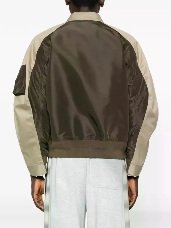 Sacai Colourblock Zip-up Jacket