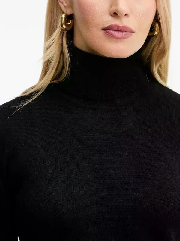 TWINSET Roll-neck Fitted Sweater