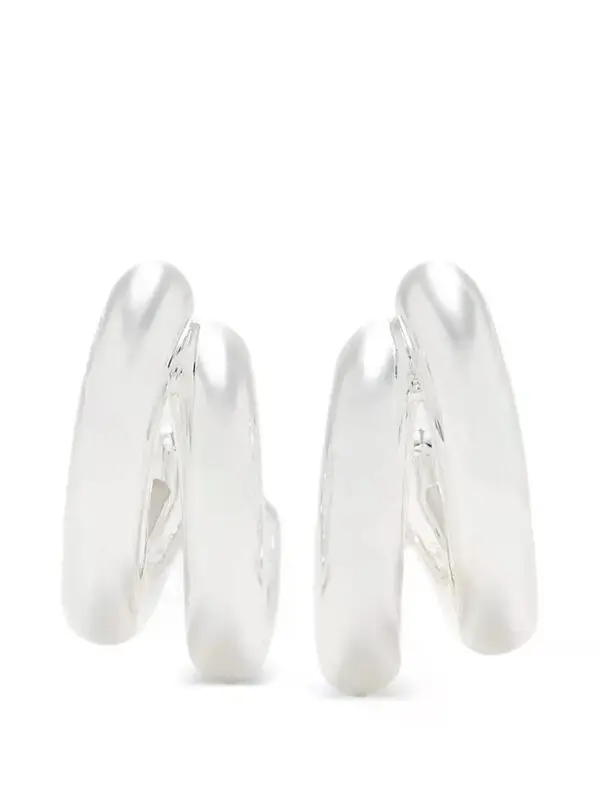 Jenny Bird Florence Twisted Hoop Earrings - Silver