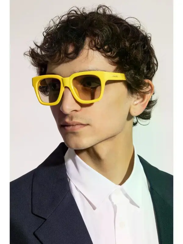 Jacquemus X Linda Farrow Les Lunettes Carino Sunglasses - Yellow