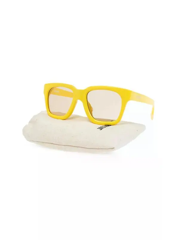 Jacquemus X Linda Farrow Les Lunettes Carino Sunglasses - Yellow