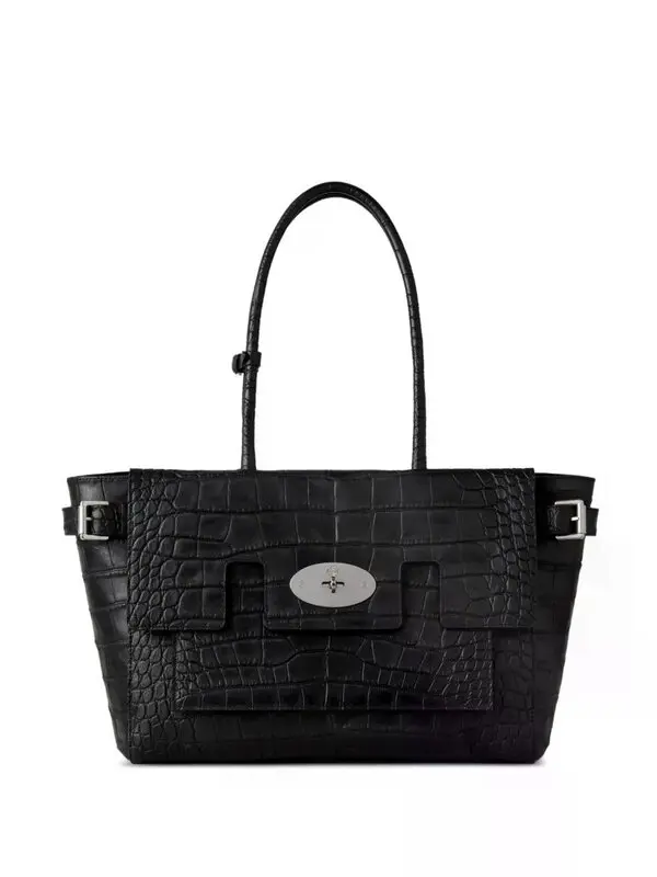 Mulberry Buckle Bayswater Crocodile-effect Tote
