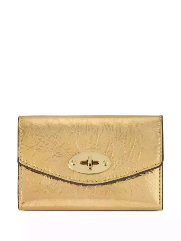 Mulberry Darley Folded Card Wallet - Gold