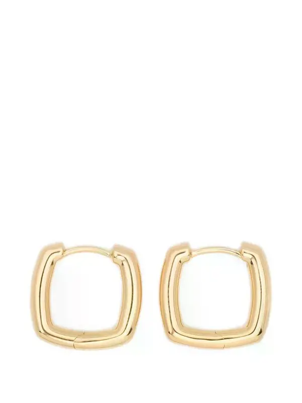 Tom Wood Small Square Hoop Earrings - Gold
