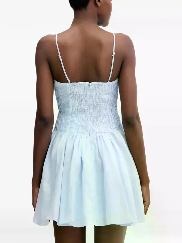 open lace back dress John Charles Beaded Bardot Pleated Dress, Petal Pink