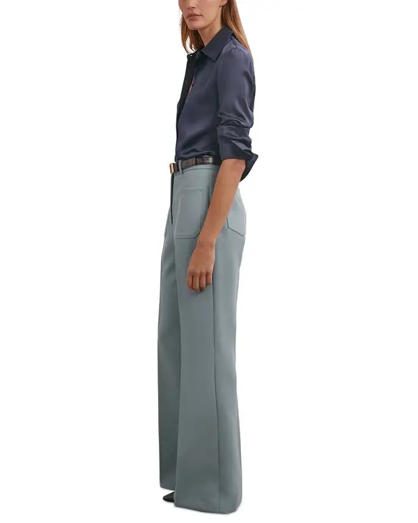 REISS Priya Flare Pants - Blue
