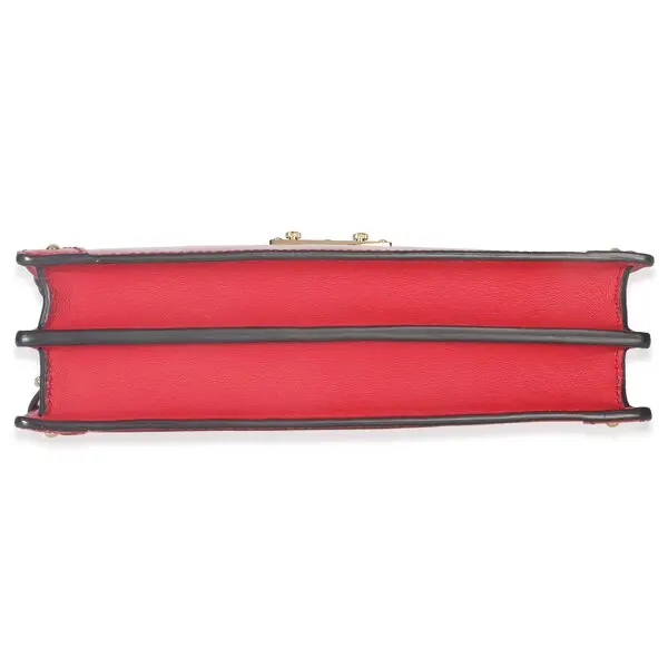 LOUIS VUITTON Cherry Monogram Vernis Trunk Clutch - Red