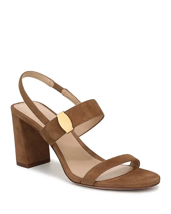 Veronica Beard Genetta Slingback Sandals - Chestnut