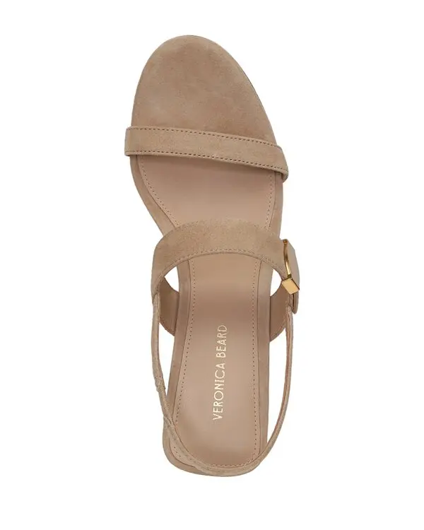 Veronica Beard Genetta Slingback Sandals - Sand