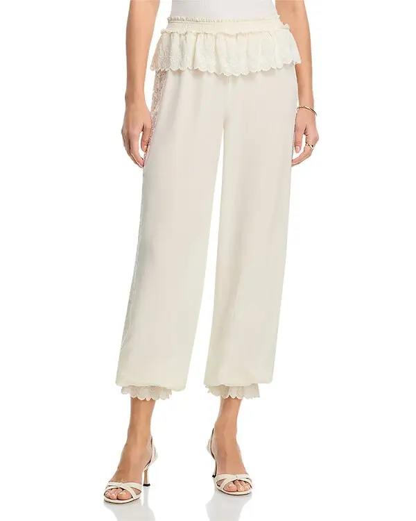 LoveShackFancy Clyra Silk Pants
