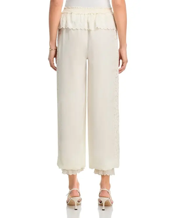 LoveShackFancy Clyra Silk Pants