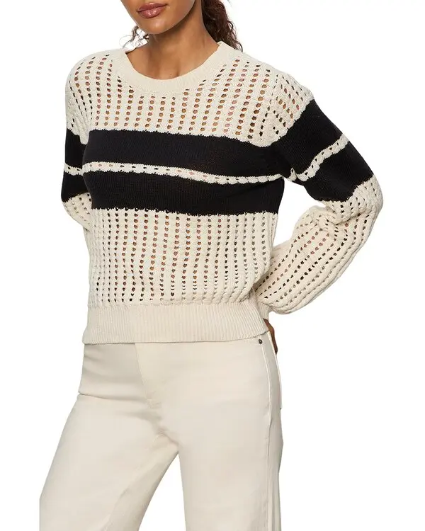 Sanctuary Sporty Openwork Sweater - Collagen