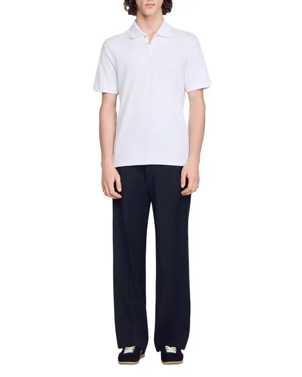Sandro Logo Polo Shirt - White