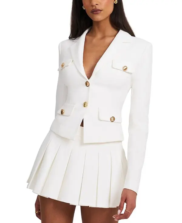 MISS CIRCLE Button Detailed Blazer Jacket
