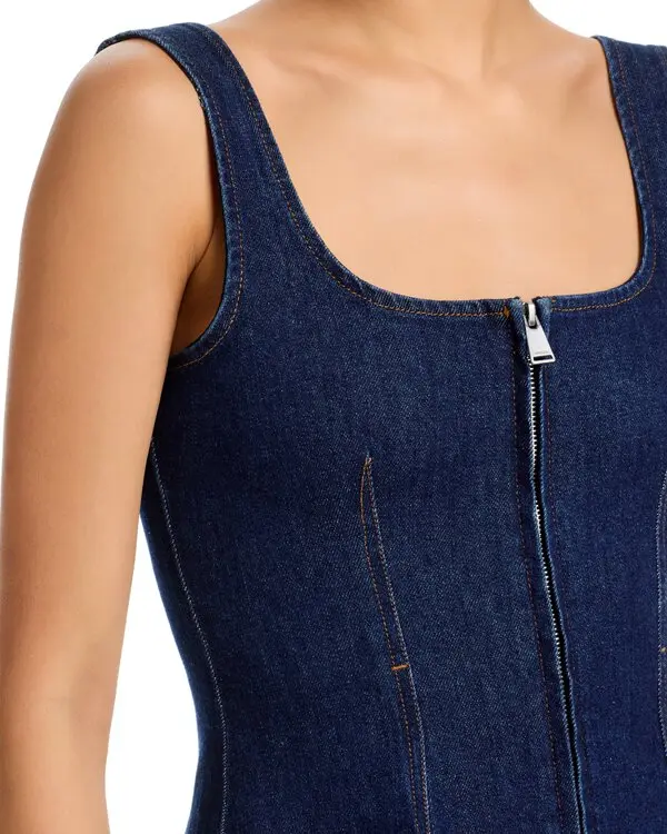 Simkhai Eleodra Denim Mini Dress - Imperial