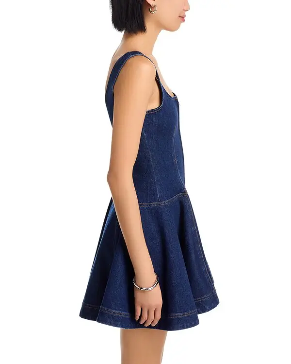 Simkhai Eleodra Denim Mini Dress - Imperial