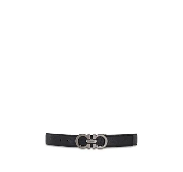 FERRAGAMO Reversible Leather Belt - Nero