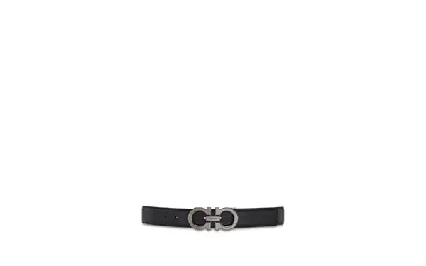 FERRAGAMO Reversible Leather Belt - Nero