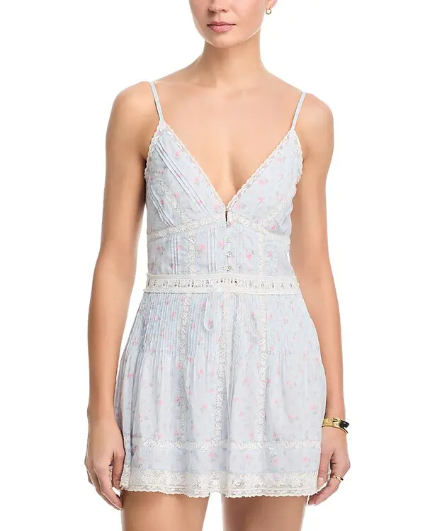 LoveShackFancy Zirelle Cotton Dress With Floral Print