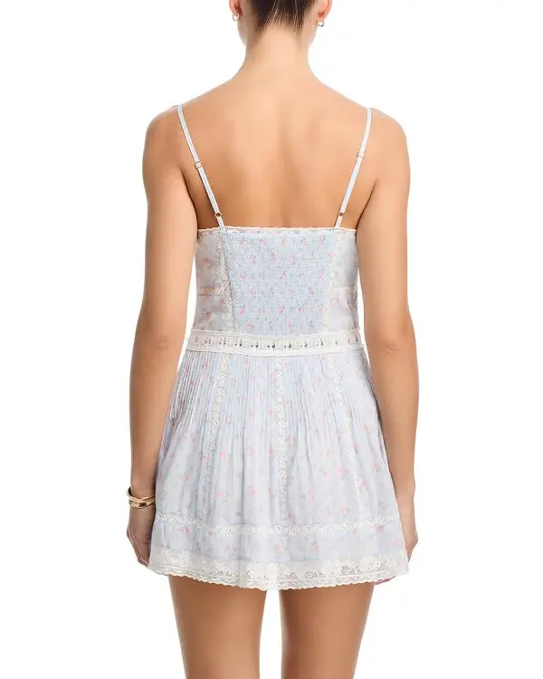 LoveShackFancy Zirelle Cotton Dress With Floral Print