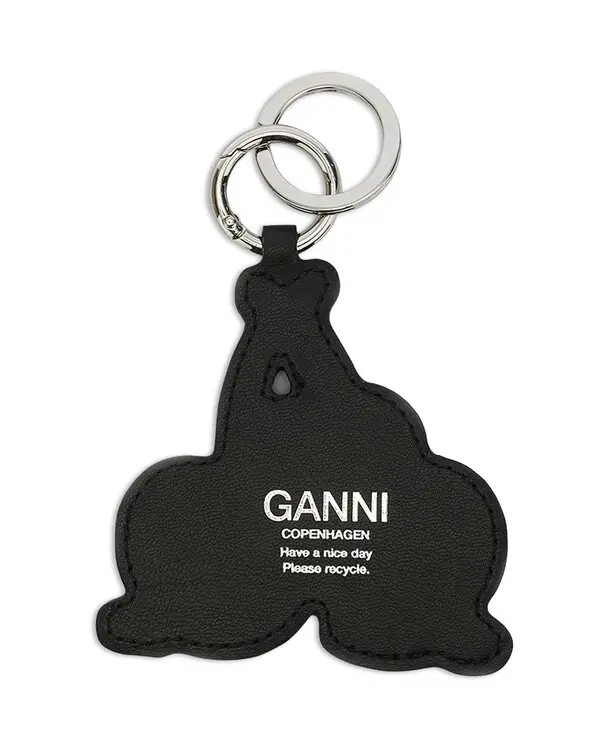 GANNI Cherry Keyring - Black