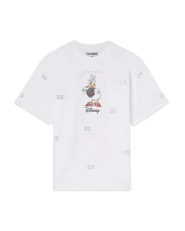 GANNI Daisy Duck Graphic T-shirt - Bright White