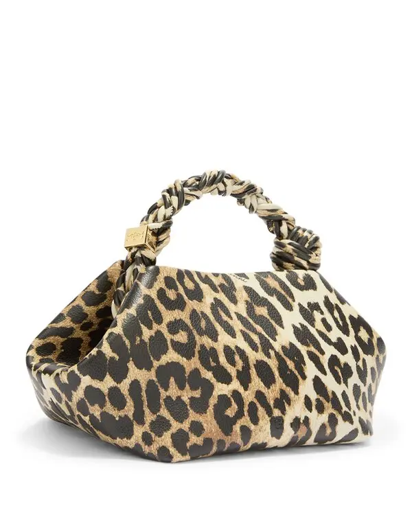 GANNI Bou Small Daisy Duck Leopard Print Bag
