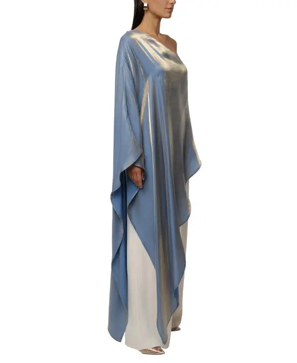 JLUXLABEL Cher Iridescent One-shoulder Top With Asymmetrical Hem