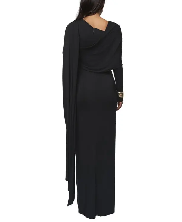 JLUXLABEL Asymmetric Maxi Dress - Black