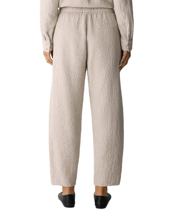 Eileen Fisher Cotton Doubleweave Ankle Lantern Pants