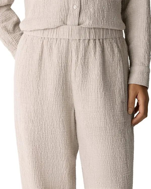 Eileen Fisher Cotton Doubleweave Ankle Lantern Pants