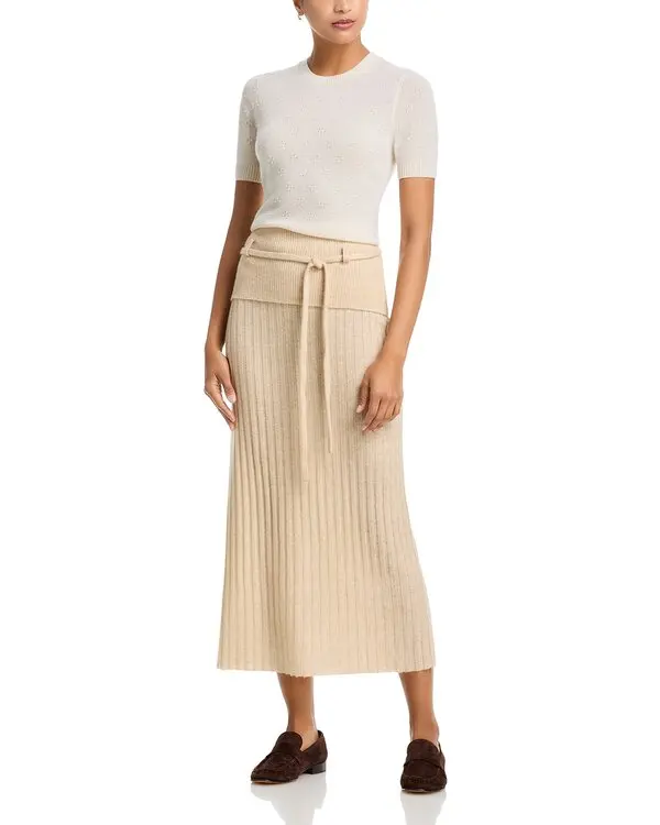 Guest In Residence Lia Skirt - Sandstone
