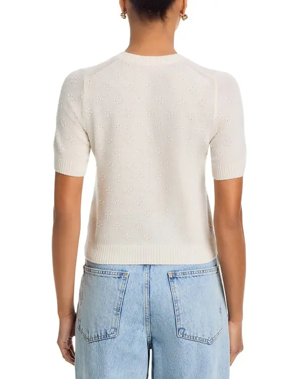 Guest In Residence Compass Cashmere Sweater Tee - Cream