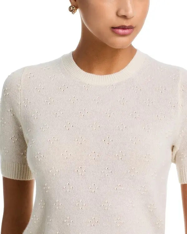 Guest In Residence Compass Cashmere Sweater Tee - Cream
