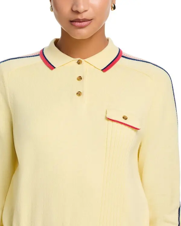 Guest In Residence Relay Polo Sweater - Mist