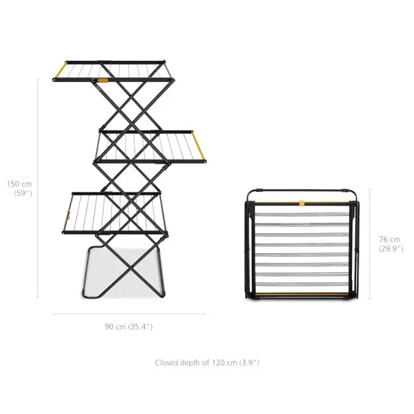 JOSEPH JOSEPH Airframe Max Clothes Drying Rack With Long Garment Hanging Rails