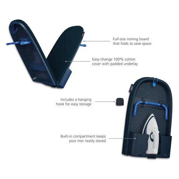 JOSEPH JOSEPH Pocket Max Plus Folding Tabletop Ironing Board