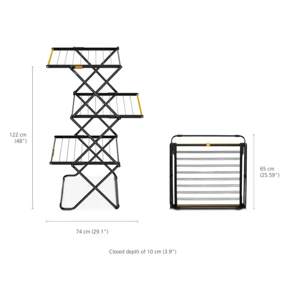 JOSEPH JOSEPH Airframe Clothes Drying Rack With Long Garment Hanging Rails