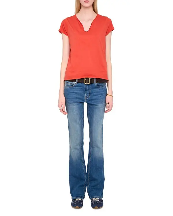Zadig&Voltaire Henley Fishnet T-shirt