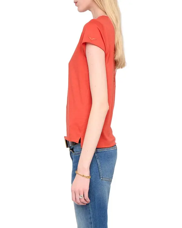 Zadig&Voltaire Henley Fishnet T-shirt