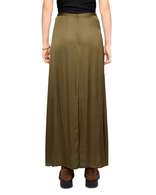 Zadig&Voltaire Jimeno Satin Skirt - Treillis